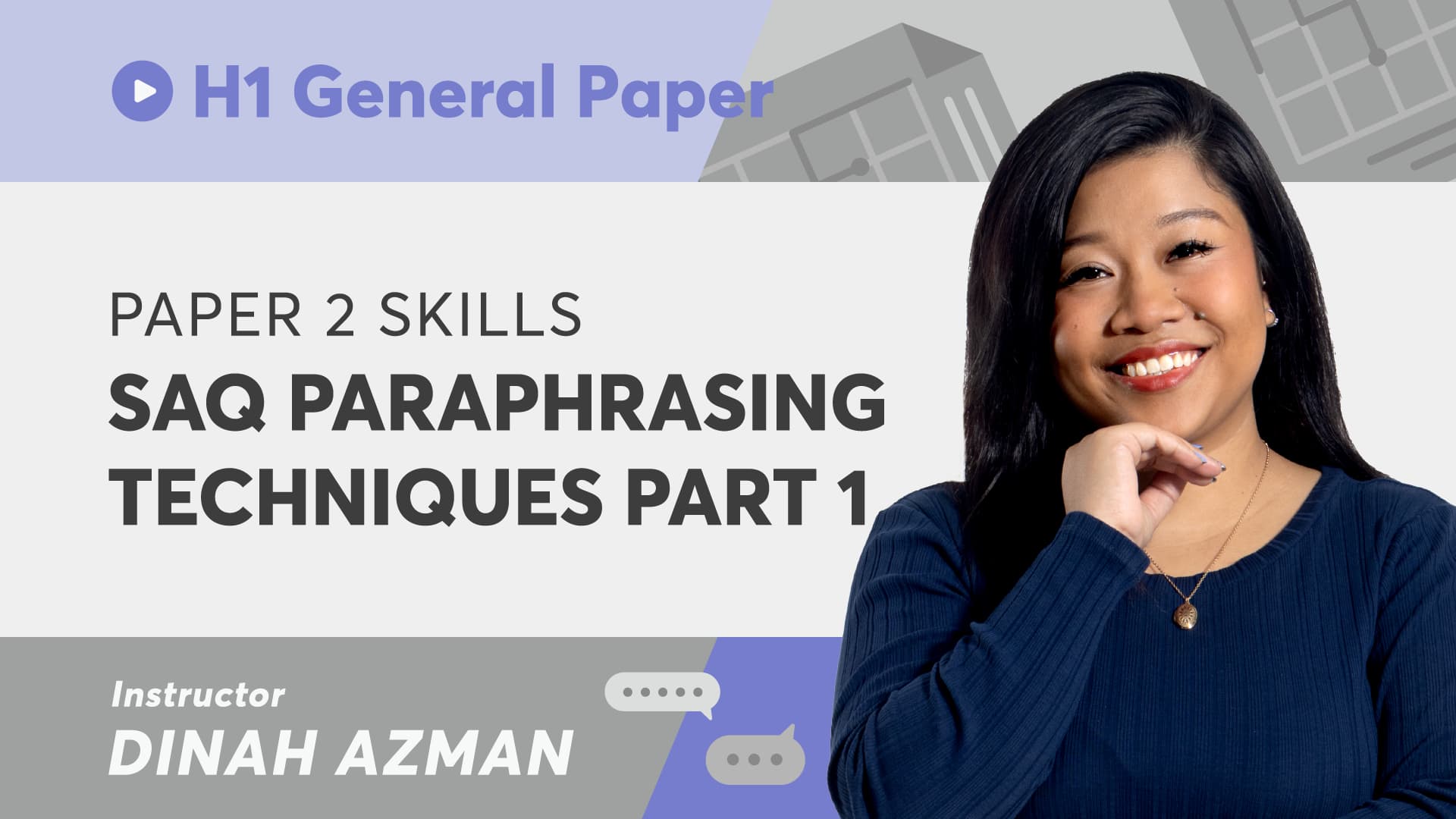 A Level GP Essentials - Paper 2 Skills: SAQ Paraphrasing Techniques Part 1